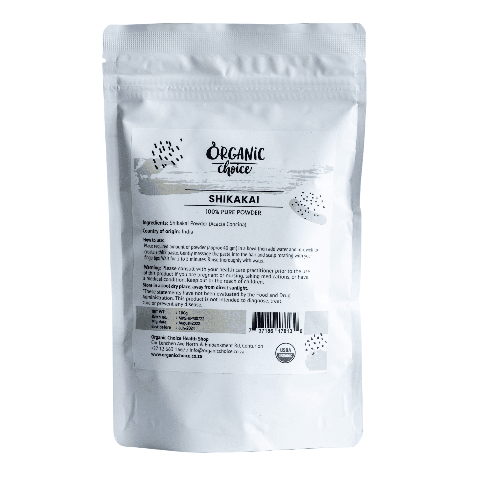 Organic Shikakai Powder (Organic Choice) | Earth Links